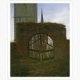 DOPASTICKER The Cemetery Gate Churchyard By Caspar David Friedrich ...