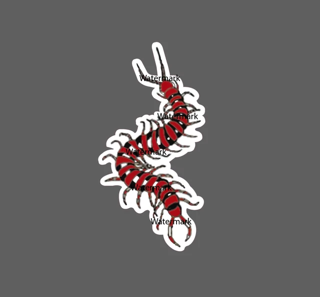 DOPASTICKER Centipede Sticker Insect Sticker Phone Sticker, Latop ...