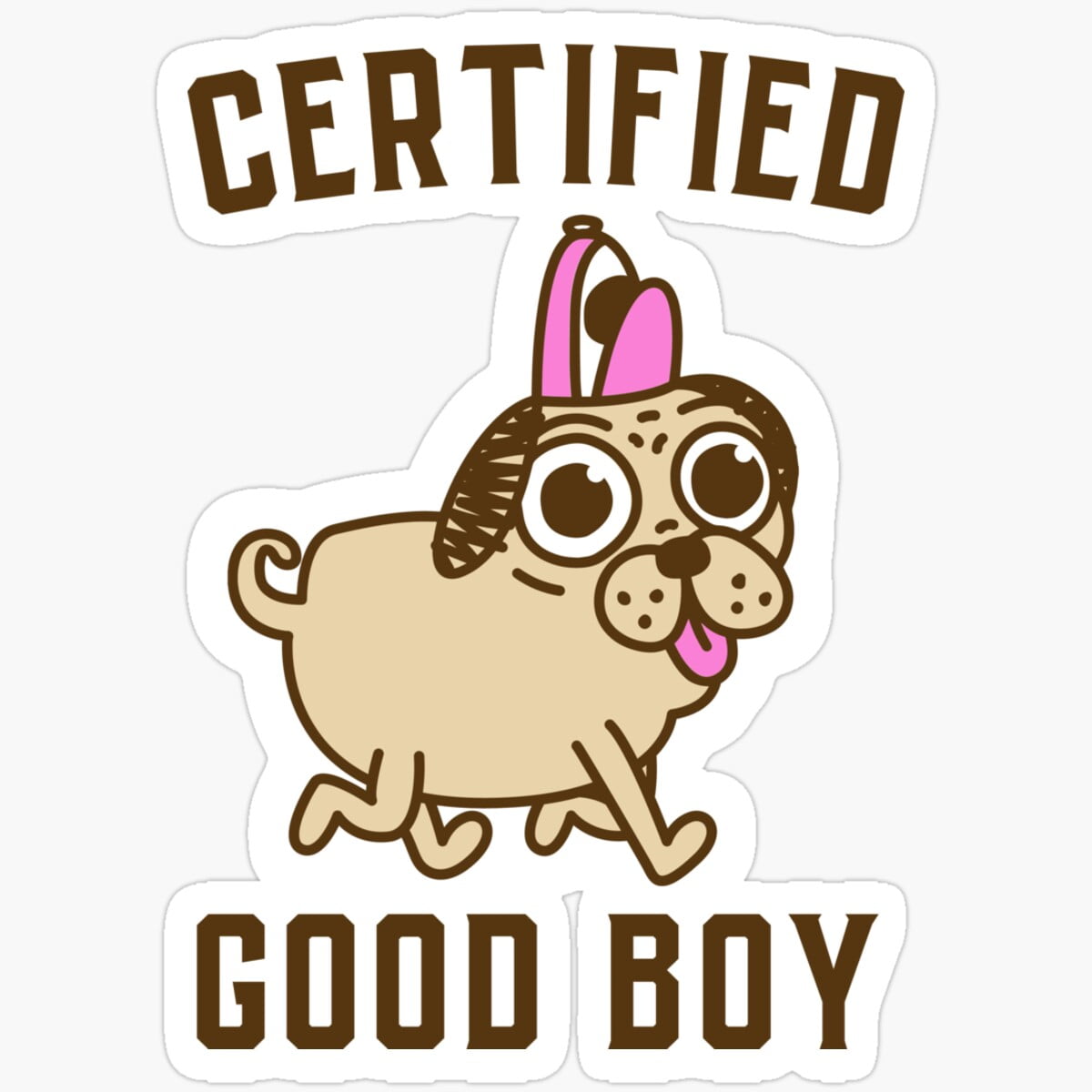 DOPASTICKER Certified Good Boy Sticker, Waterproof Decal For Pet Lovers ...