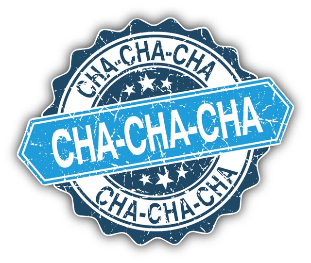 DOPASTICKER Cha Cha Cha Rubber Sticker Decal Phone Decal Water Bottle ...