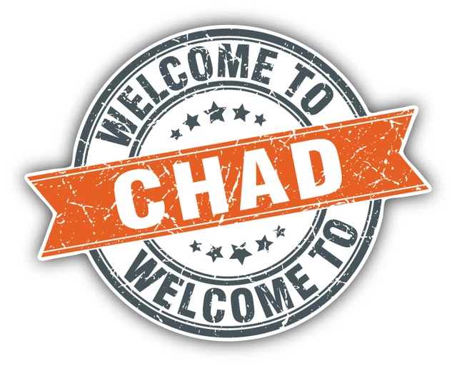 DOPASTICKER Chad Grunge Welcome Stamp Sticker Decal Phone Decal Water ...