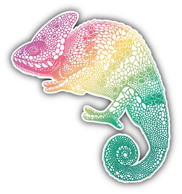 DOPASTICKER Chameleon Sticker Decal Phone Decal Water Bottle Stickers ...