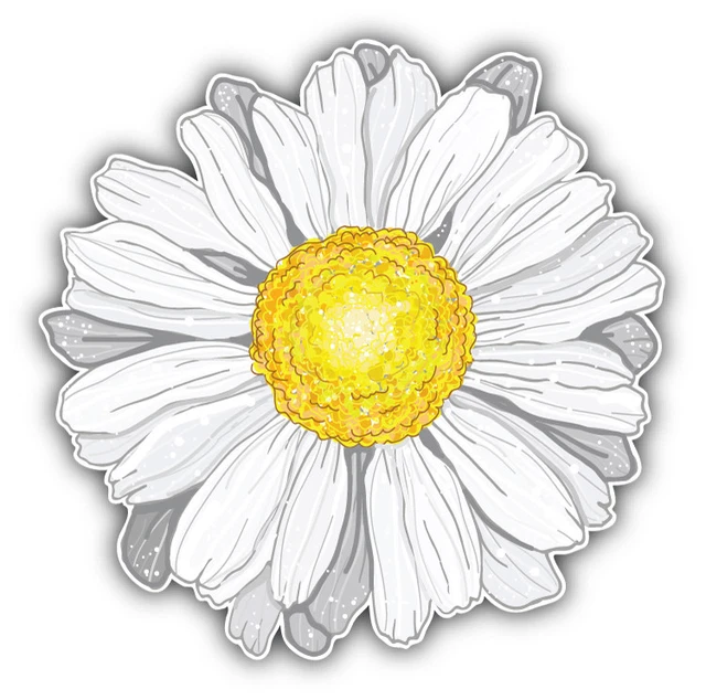 DOPASTICKER Chamomile Flower Sketch Sticker Decal Phone Decal Water ...