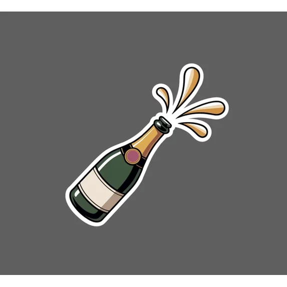 DOPASTICKER Champagne Bottle Sticker Popping Celebration Sticker Phone ...