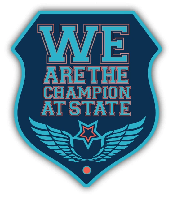 DOPASTICKER We Are The Champions At State Rubber Sport Badge Car ...