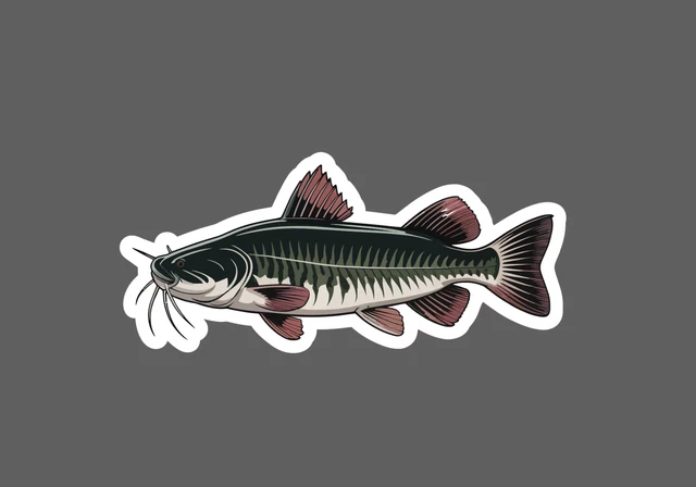 DOPASTICKER Channel Catfish Sticker Animal Fish Wildlife Gift Sticker ...