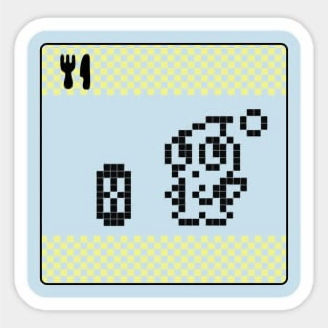 DOPASTICKER Chao Drive Snack Time Sticker & Garden, Gaming, 90S ...