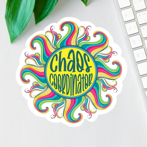 DOPASTICKER Chaos Coordinator Sticker, Rainbow Sunshine Sticker, Boss ...