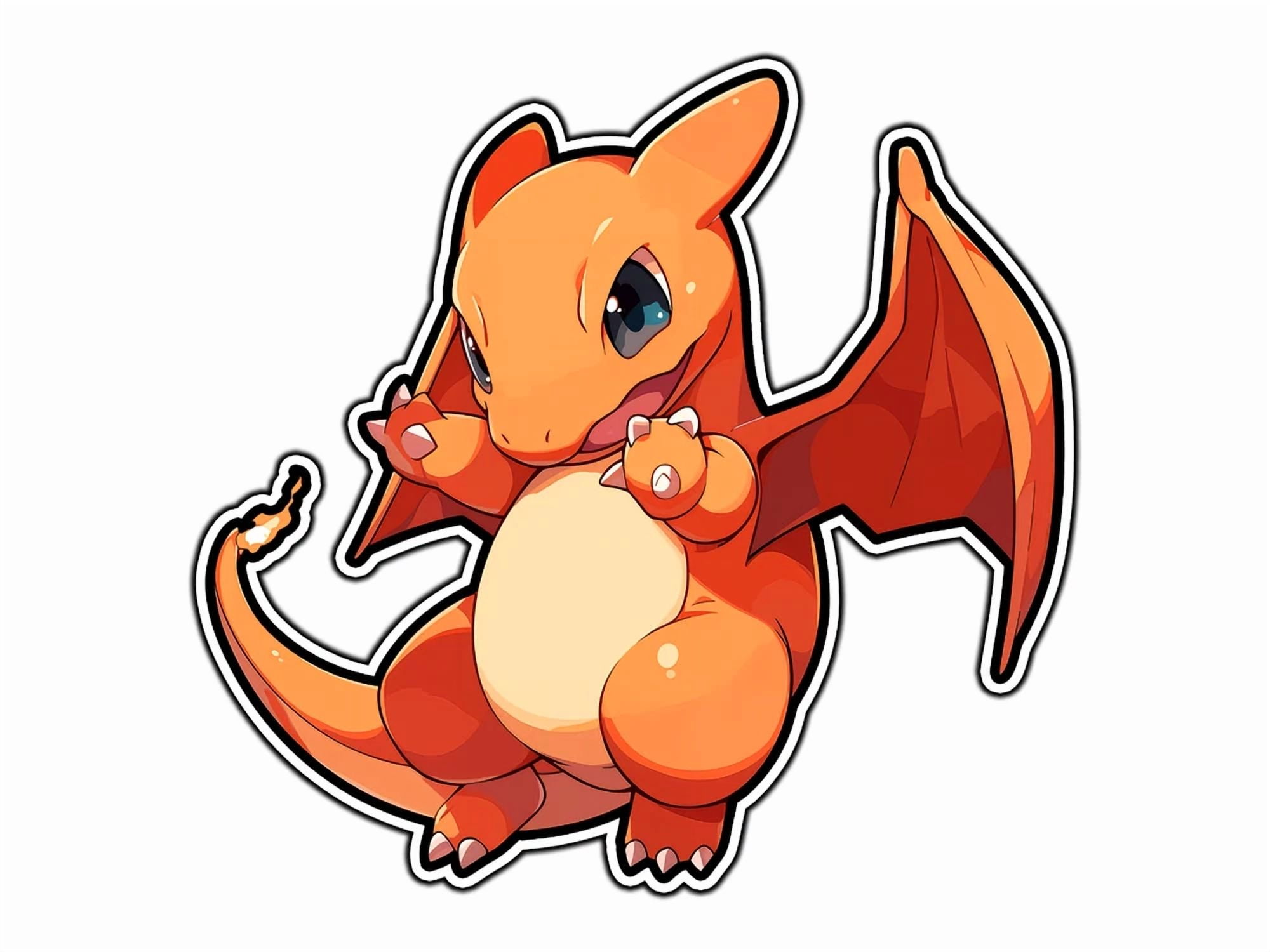 DOPASTICKER Charizard Cute Sticker Decal Phone Decal Water Bottle ...