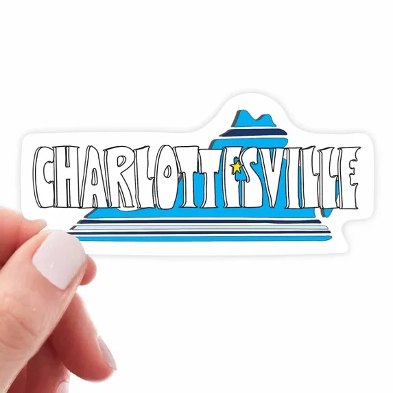DOPASTICKER Charlottesville Sticker, Virginia Va, Laptop Decal Phone ...