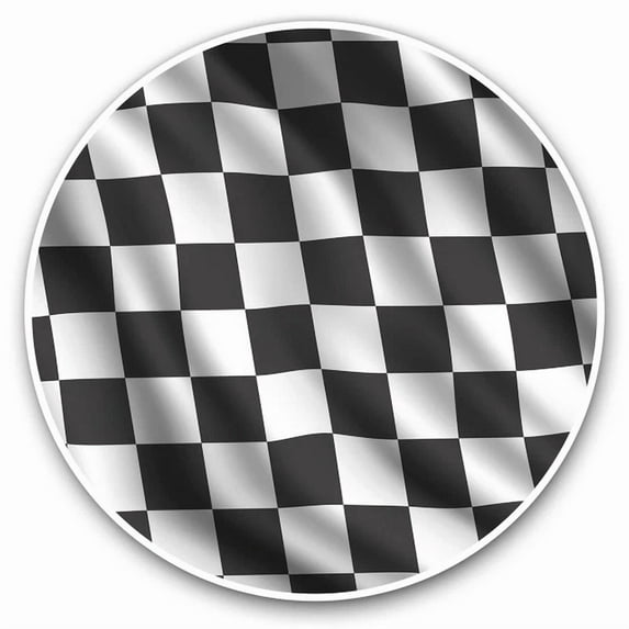 DOPASTICKER Checkered Flag Race Racing Cool Gift Decorative Laptop ...