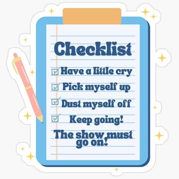 DOPASTICKER Checklist Sticker Waterproof Sticker For Water Bottles ...