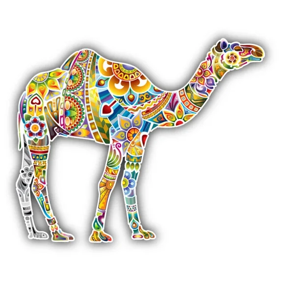 DOPASTICKER Cheerful Camel Pattern Sticker Decal Phone Decal Water ...
