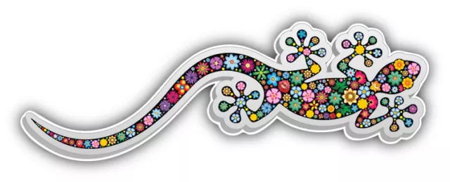 DOPASTICKER Cheerful Gecko Lizard Sticker Decal Phone Decal Water ...