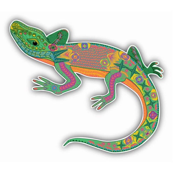 DOPASTICKER Cheerful Lizard Sticker Decal Phone Decal Water Bottle ...