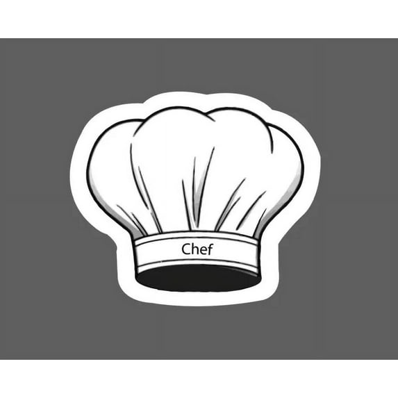 DOPASTICKER Chef Hat Kitchen Cook Decorative Laptop, Phone Stickers ...