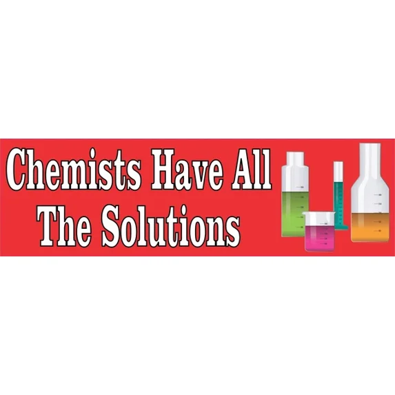 DOPASTICKER Chemists Have The Solutions Sticker Phone Sticker, Latop ...