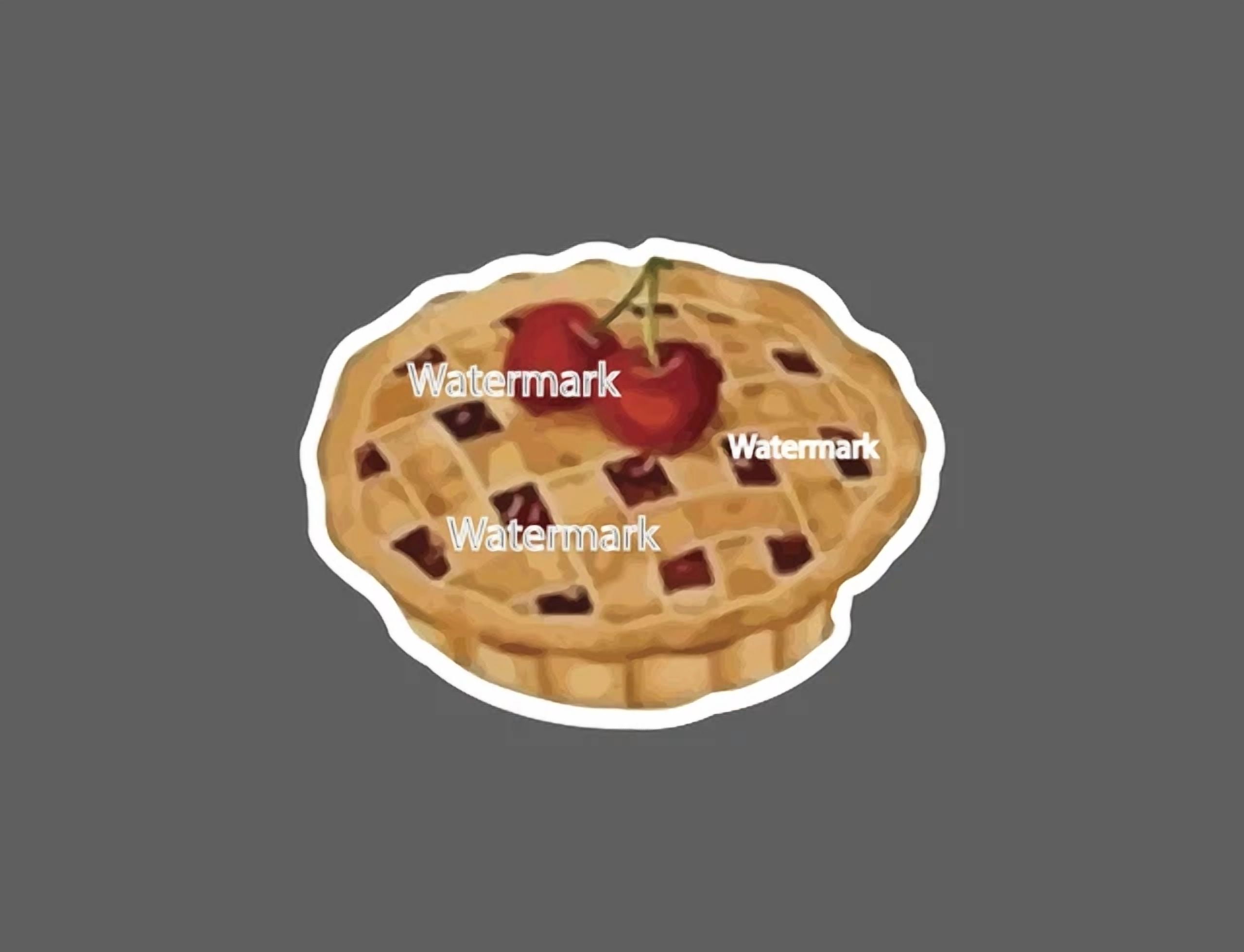 DOPASTICKER Cherry Pie Sticker Dessert Sticker Phone Sticker, Latop ...