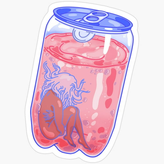 DOPASTICKER Cherry Soda Sticker Waterproof Sticker For Water Bottles ...