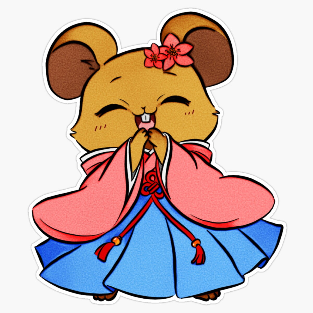 DOPASTICKER Chibi Hamster Sticker, Phone Sticker Water Bottle Sticker ...