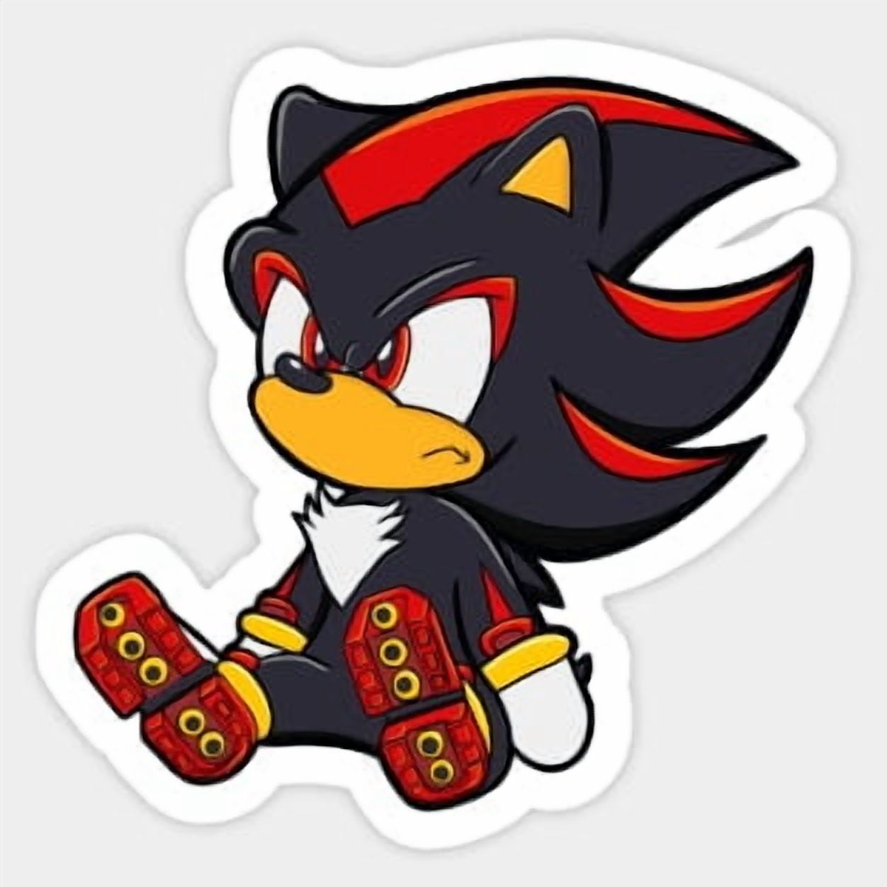 DOPASTICKER Chibi Shadow Sticker & Game, Gamer, Gaming, Knuckles, Rouge ...