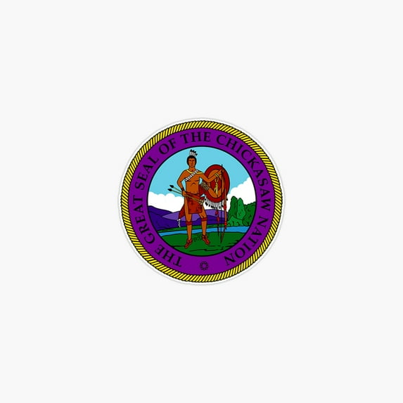 DOPASTICKER Chickasaw Nation Great Seal Sticker Phone Sticker, Latop ...