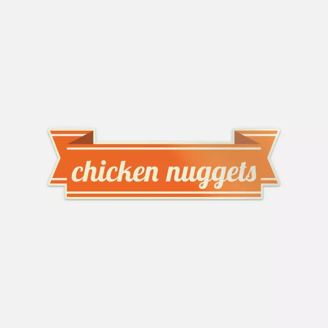 DOPASTICKER Chicken Meat Label Chicken Nuggets Sticker Phone Decal ...