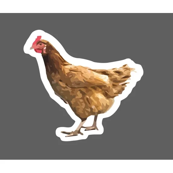 DOPASTICKER Chicken Sticker Farm Realistic Animal Farm Country Eggs ...