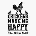 DOPASTICKER Chickens Make Me Happy You Not So Much Farming Farm Poultry ...