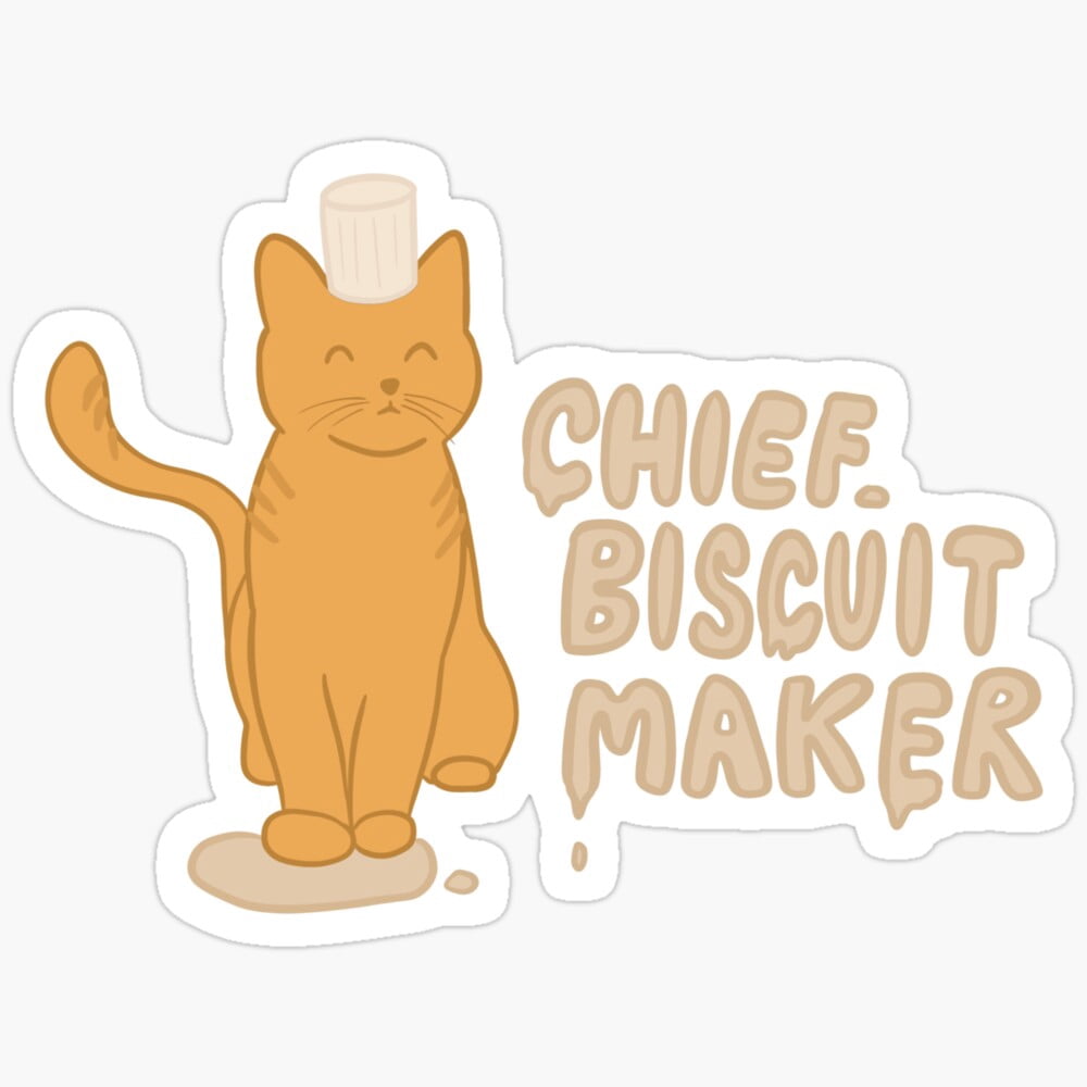DOPASTICKER Chief Biscuit Maker Cat Sticker Phone Decal Water Bottle ...