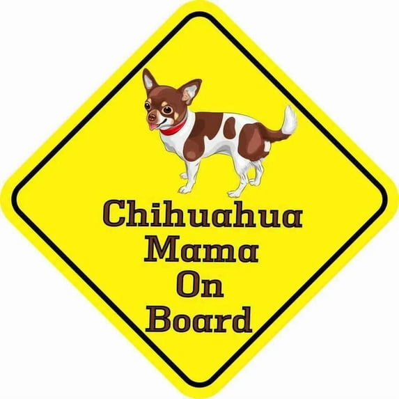 DOPASTICKER Chihuahua Mama On Board Sticker Phone Sticker, Latop ...