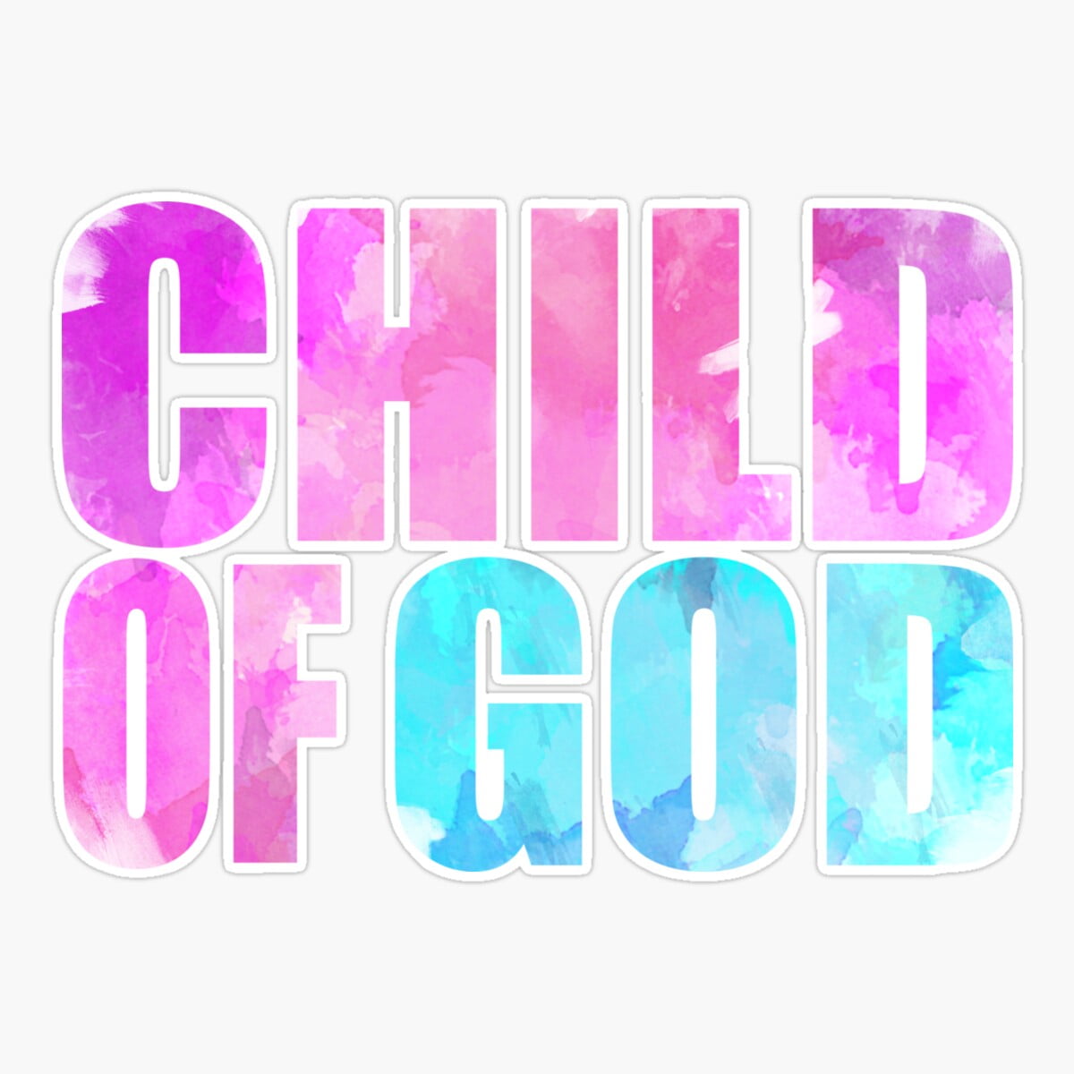 DOPASTICKER Child Of God Sticker, Phone Sticker Car Stickers, Birthday ...