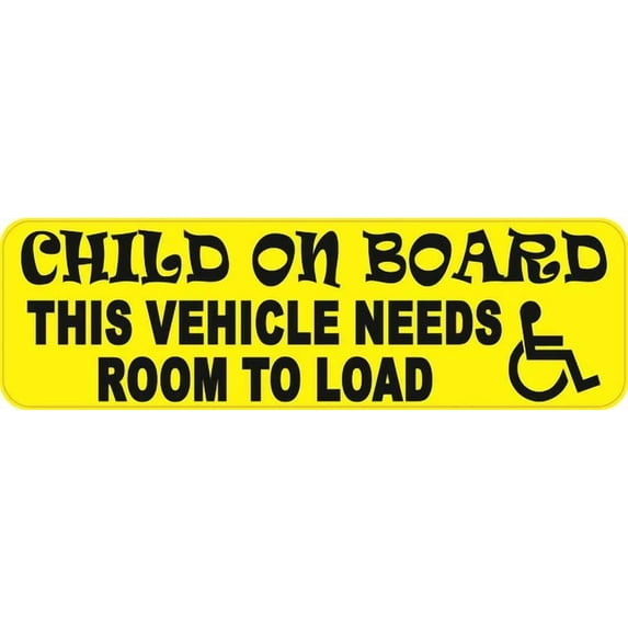 DOPASTICKER Child Vehicle Needs Room To Load Sticker Phone Sticker ...