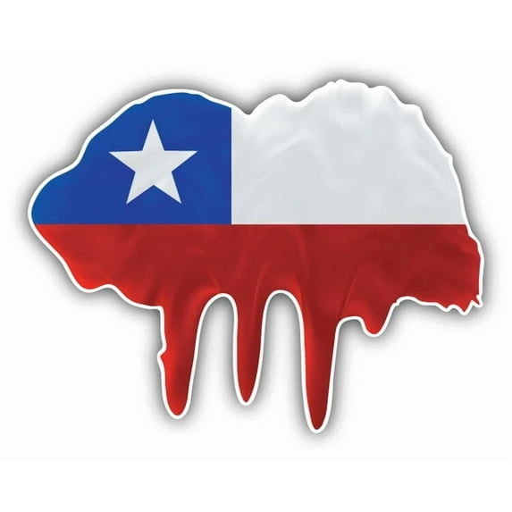 DOPASTICKER Chile Flag Blot Sticker Decal Phone Decal Water Bottle ...
