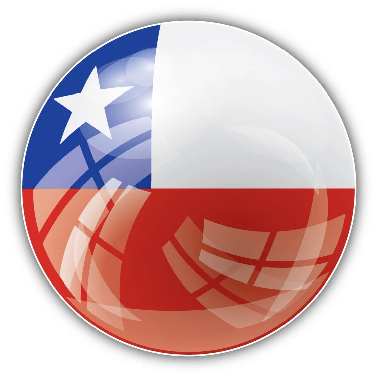 DOPASTICKER Chile Flag Glossy Car Bumper Sticker Decal Gift You ...