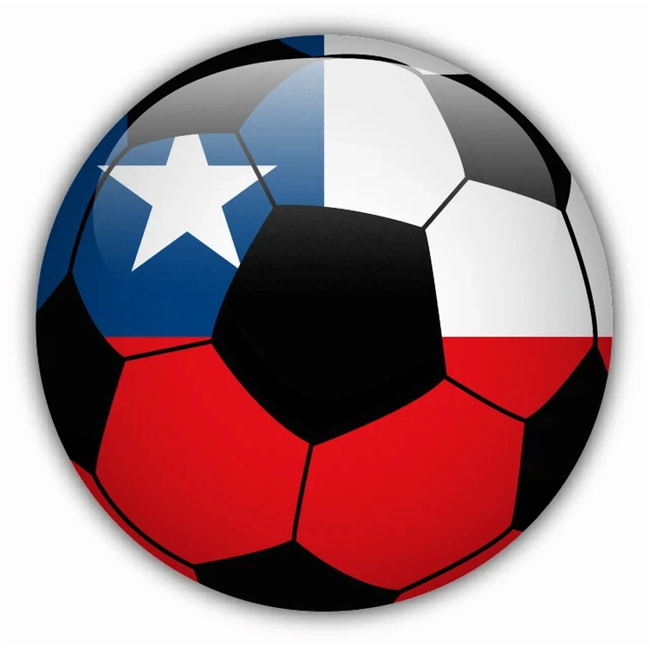 DOPASTICKER Chile Flag Soccer Ball Car Sticker Phone Water Bottle ...