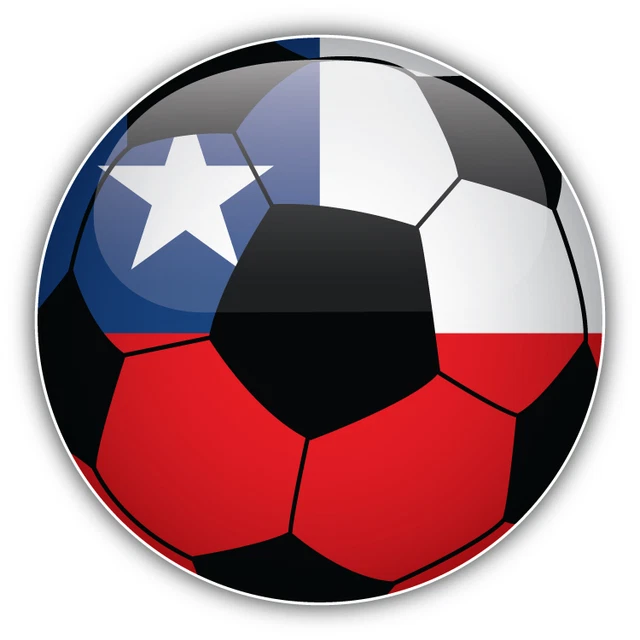DOPASTICKER Chile Flag Soccer Ball Sticker Decal Phone Decal Water ...