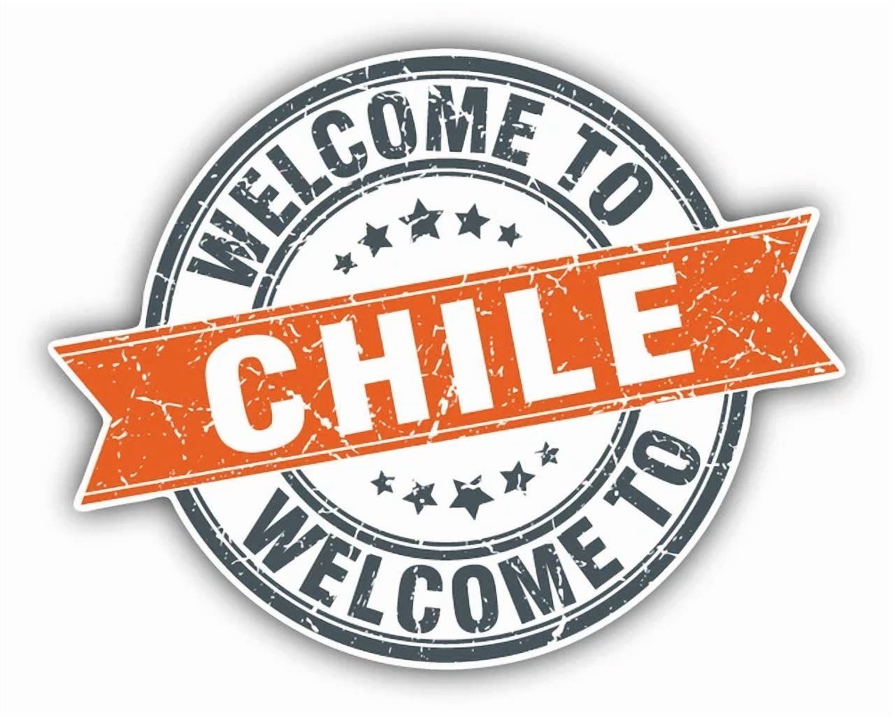 DOPASTICKER Chile Grunge Welcome Sticker Decal Phone Decal Water Bottle ...