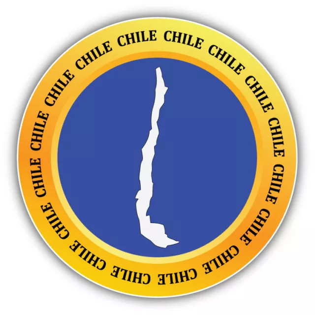 DOPASTICKER Chile Map Sticker Decal Phone Decal Water Bottle Stickers ...