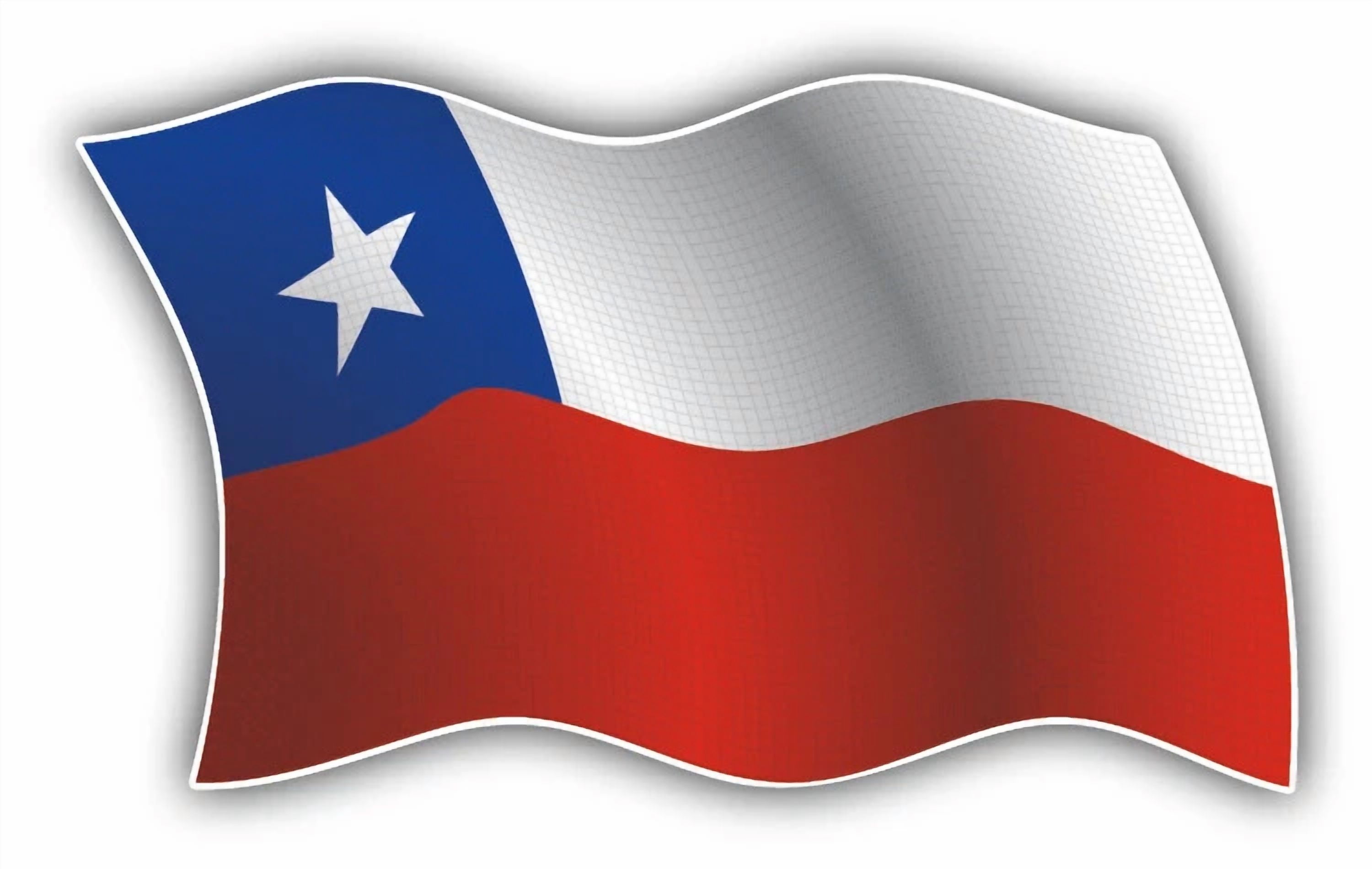 DOPASTICKER Chile Wavy Flag Car Bumper Sticker Decal Gift You ...