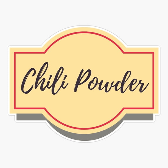 DOPASTICKER Chili Powder, Kitchen Label Sticker, Phone Sticker Car ...