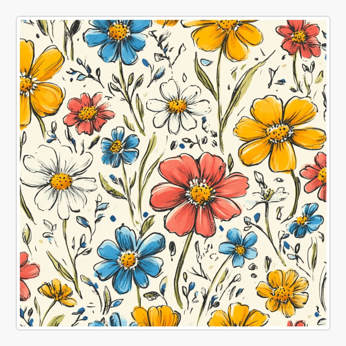 DOPASTICKER Chill Out! Sticker, Phone Sticker Water Bottle Sticker Car ...