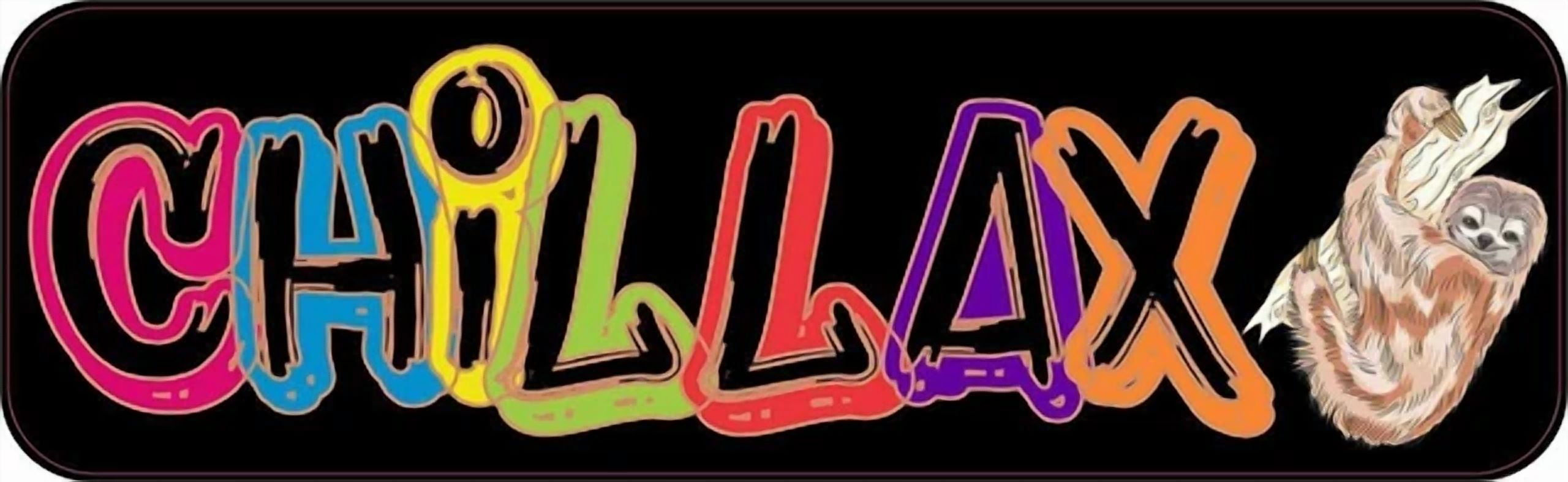 DOPASTICKER Chillax Sloth Sticker Phone Sticker, Latop Sticker, Lover ...