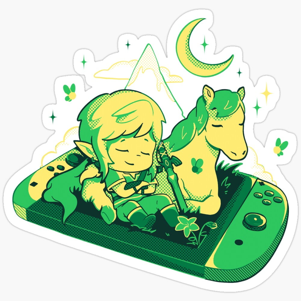 DOPASTICKER Chilling Hero - Cute Lazy Geek Gift Glossy Decorative ...