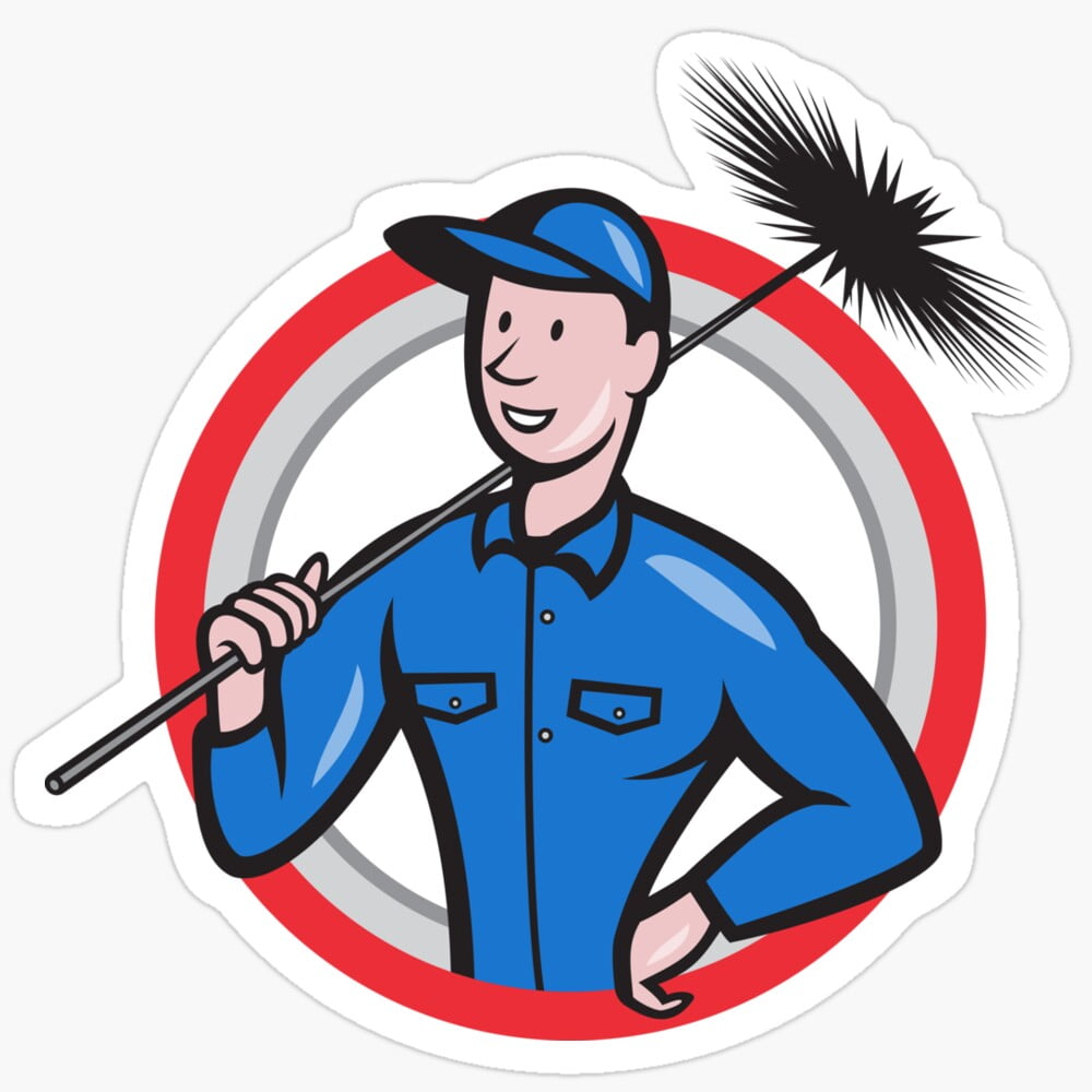 DOPASTICKER Chimney Sweeper Cleaner Worker Retro Glossy Sticker Phone ...