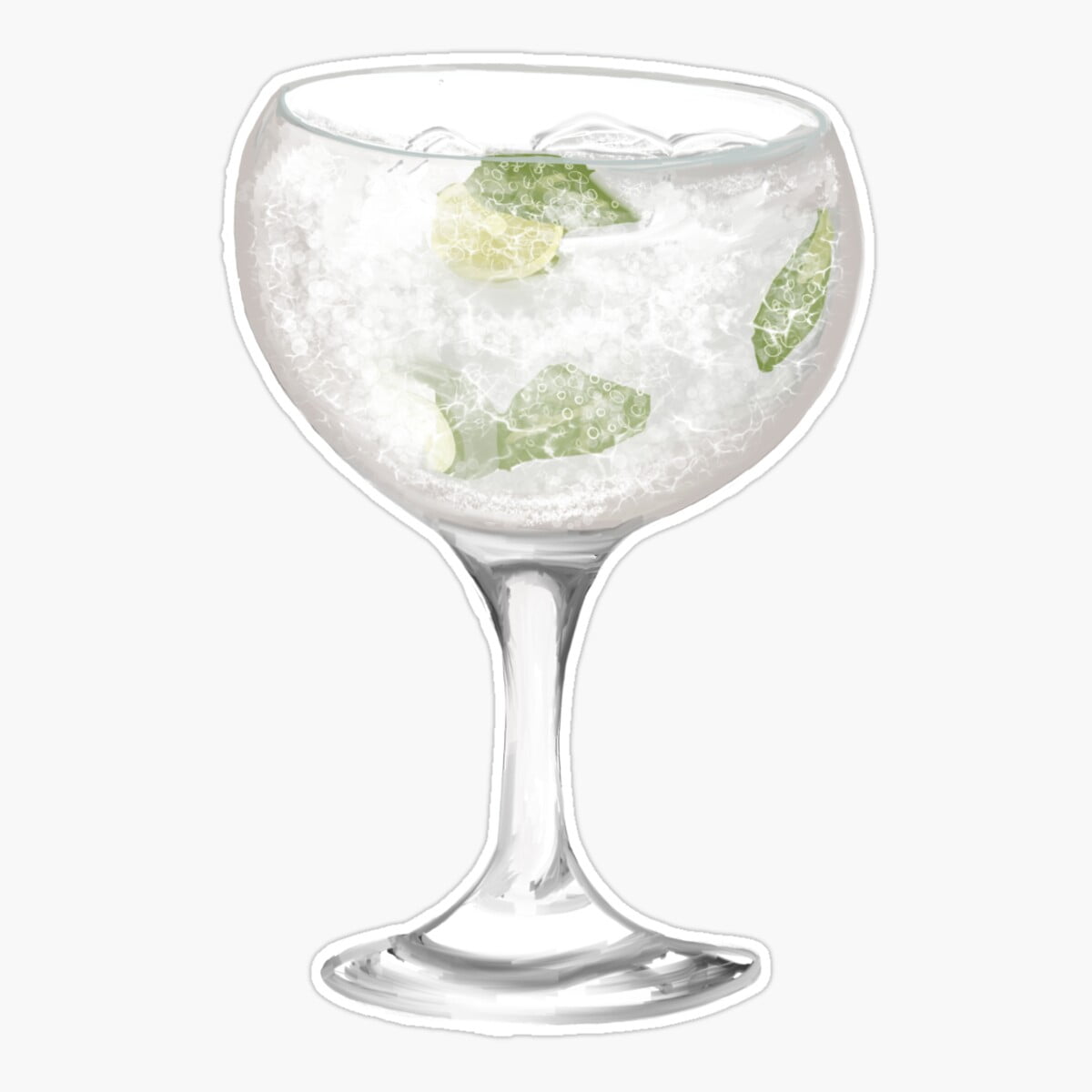 DOPASTICKER Chin Chin Gin Gin Sticker, Phone Sticker Car Stickers ...