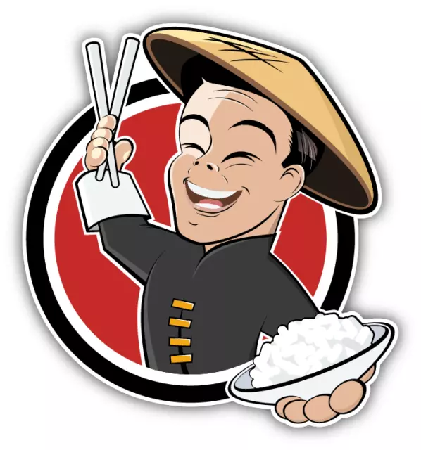 DOPASTICKER Chinese Food Cartoon Sticker Decal Phone Decal Water Bottle ...