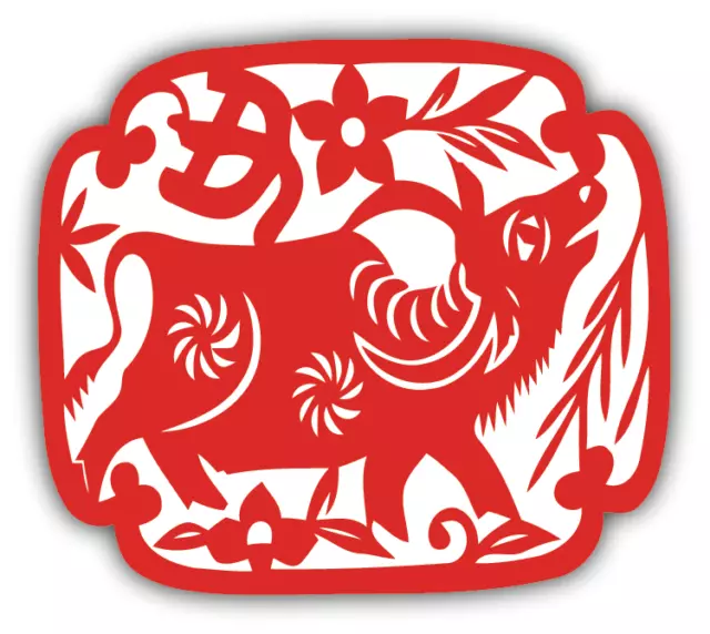 DOPASTICKER Chinese Zodiac Ox Sign Car Sticker Decal Phone Decal Water ...