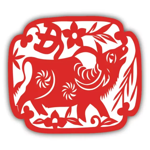 DOPASTICKER Chinese Zodiac Ox Sign Car Sticker Decal Phone Decal Water ...