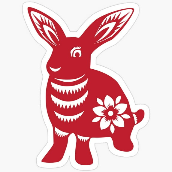 DOPASTICKER Chinese Zodiac Sign Rabbit - Horoscope Astrological Sign ...